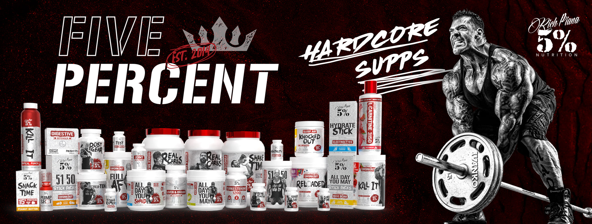 5% Nutrition | Hardcore Bodybuilding Supplements