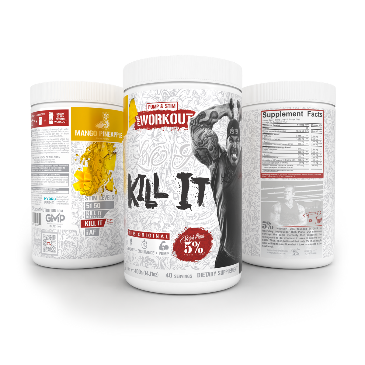 Kill It Pre-Workout for Muscle Building Pumps and Energy