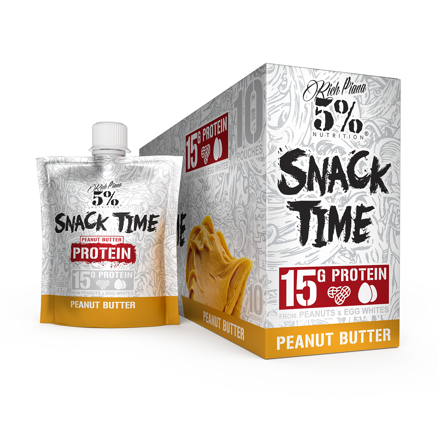 Snack Time Protein Pouches for Protein Convenience (Box of 10)